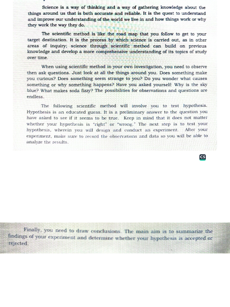 Science 7 Scientific Method | PDF