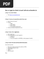 Applying for Benefits on Benefind | PDF | Supplemental Nutrition ...