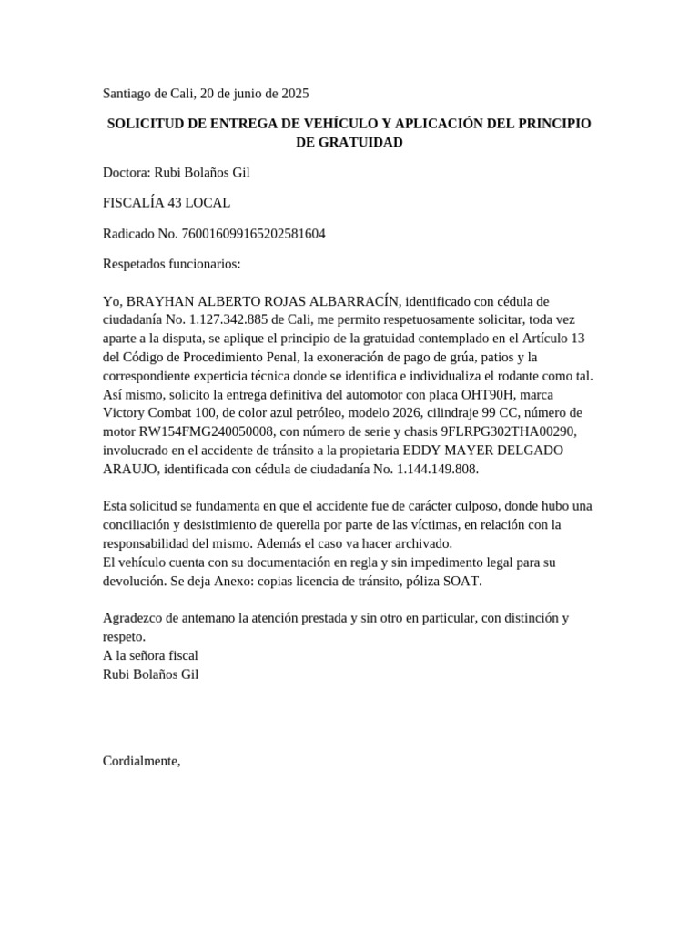 Solicitud Entrega Gratuidad Firmas | PDF