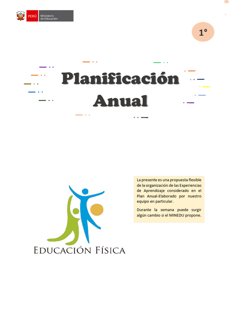 1°program Anual - 1ero Sec | PDF | Evaluación | Aprendizaje