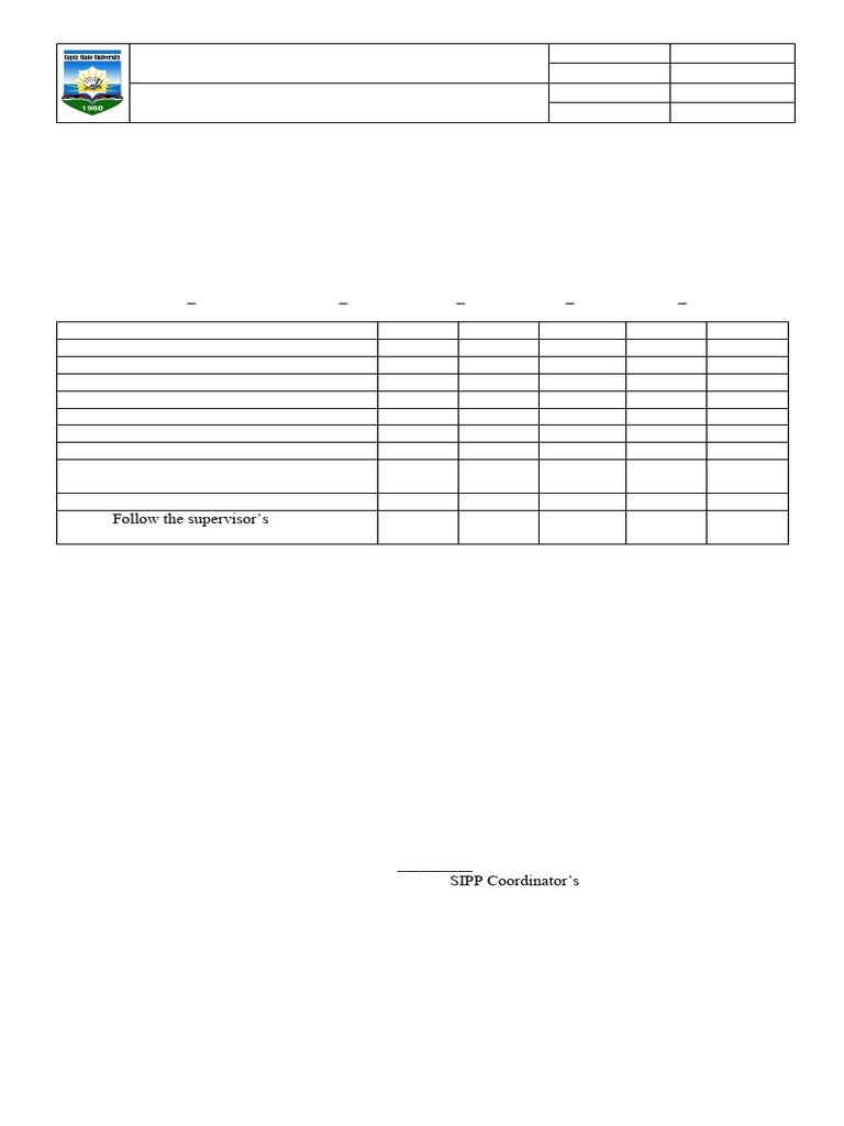 f12 Monitoring Form Siapsipp | PDF