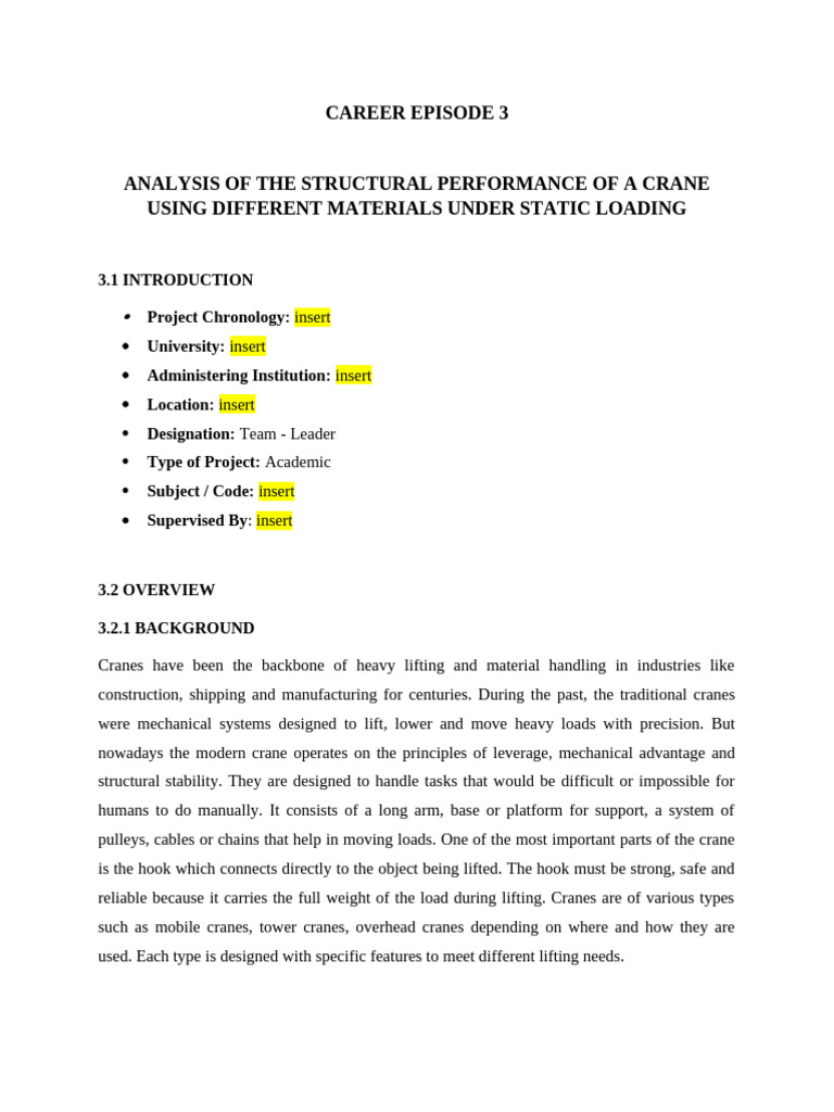 Crrane Final SIMULATION IN ANSYS | PDF | Deformation (Engineering ...