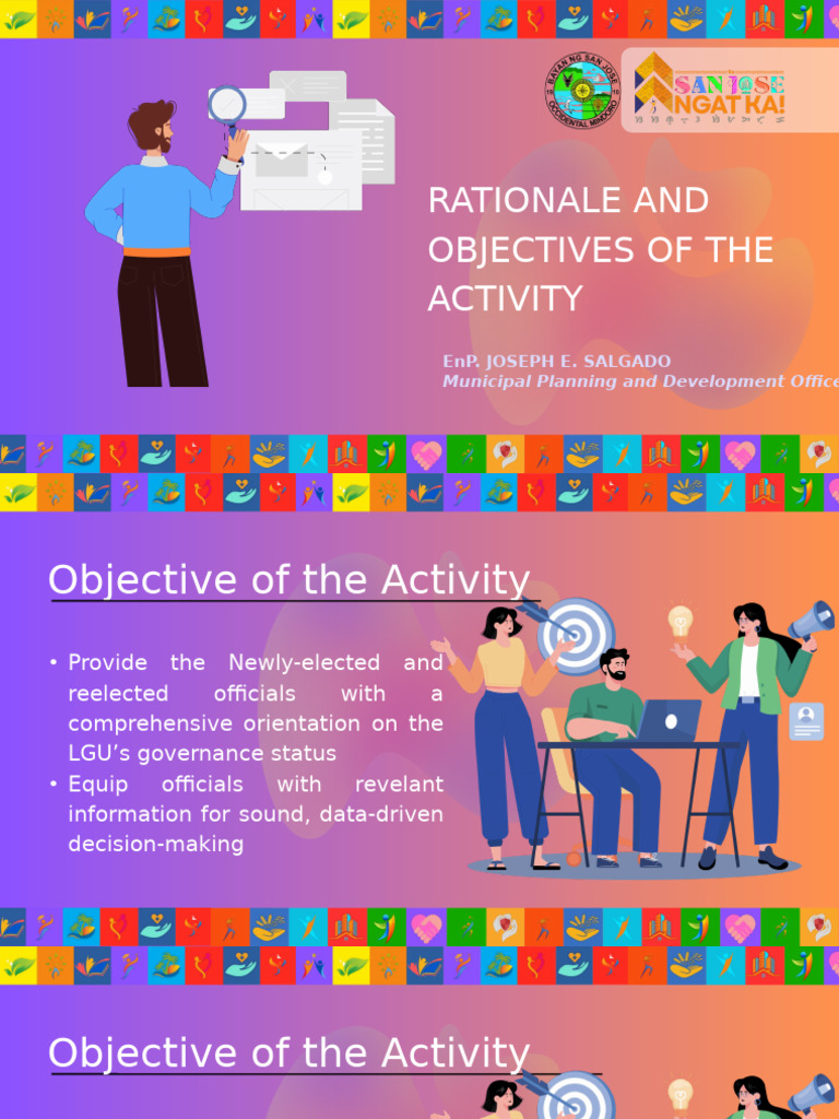 Rationale and Objectives of The Activity | PDF