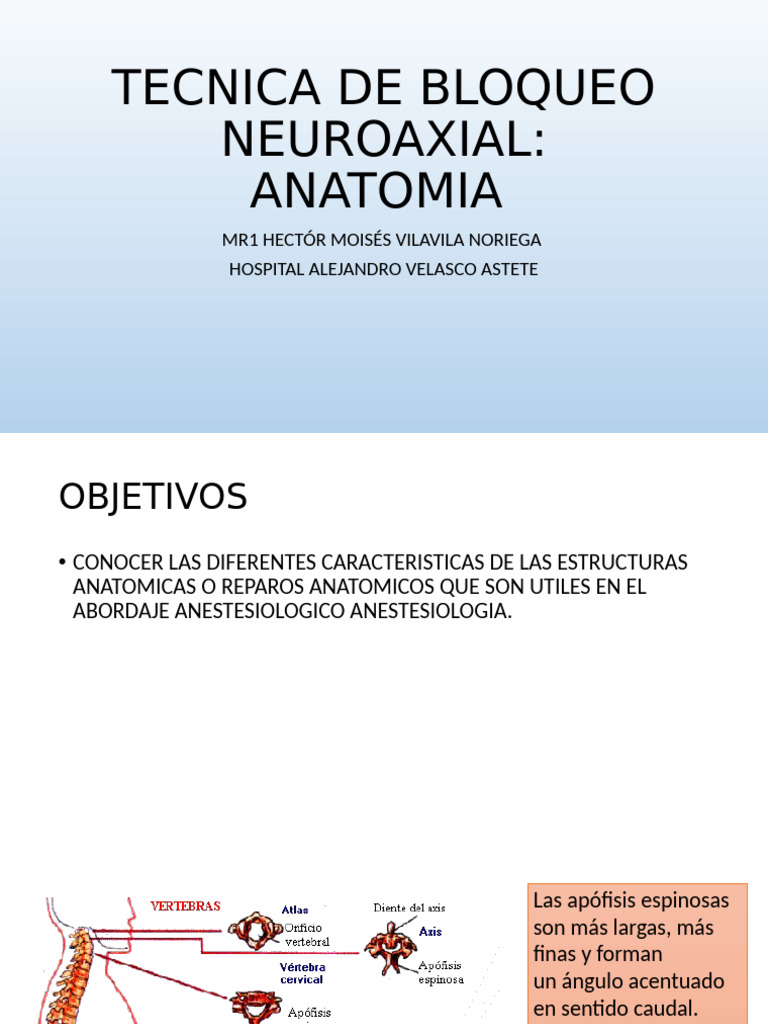 Anestesia Neuroaxial Raquidea | PDF