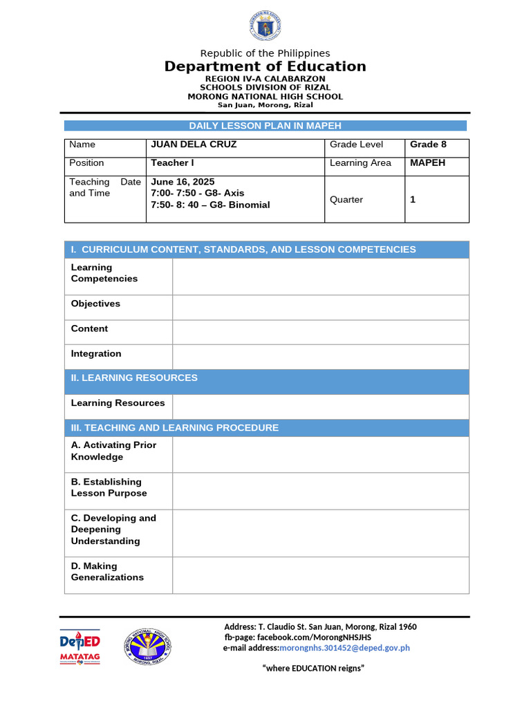 DLP g78 Template | PDF