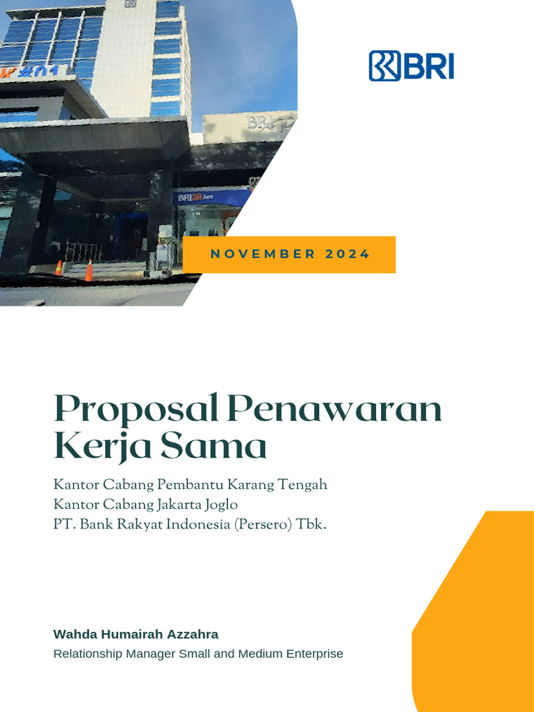 Contoh Surat Permohonan Kredit BRI | PDF