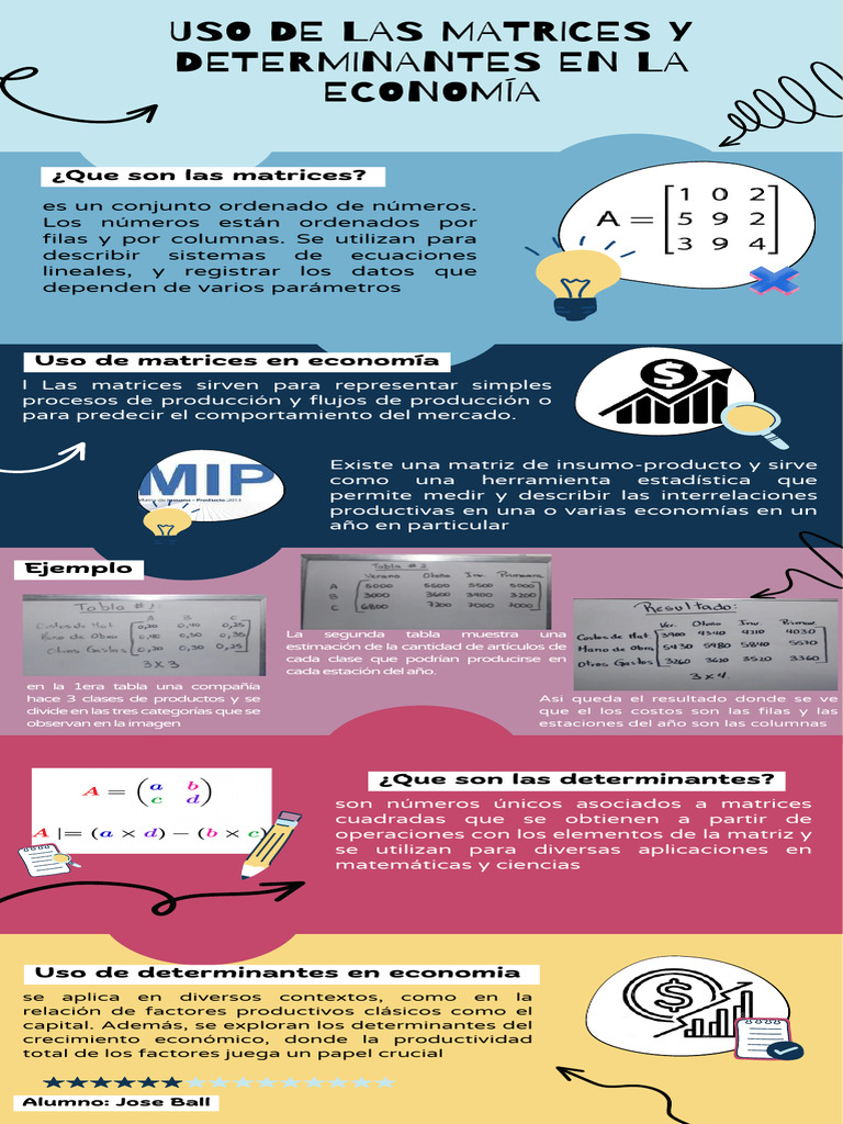 Uso de Matrices en Economía | PDF