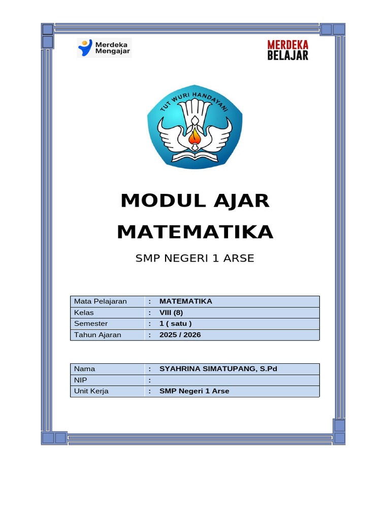 Cover-Modul Ajar - Silabus - Web.id | PDF