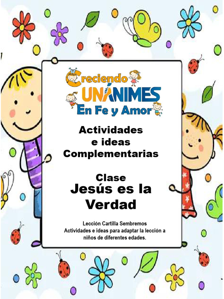 Actividad Clase Jesus Es La Verdad | PDF | Jesús | Contenido del Nuevo ...