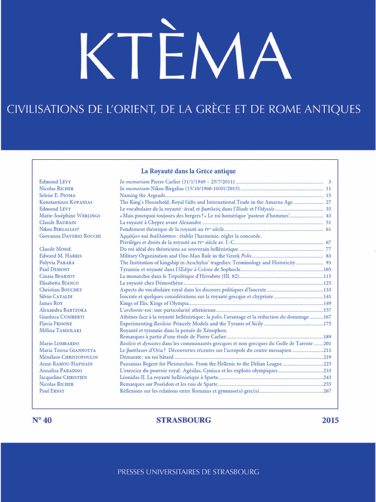 Military Organization and The One Man Rule in The Greek Polis | PDF ...