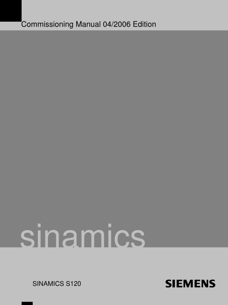 SINAMICS S120 Commissioning Manual | PDF | Electrostatic Discharge ...