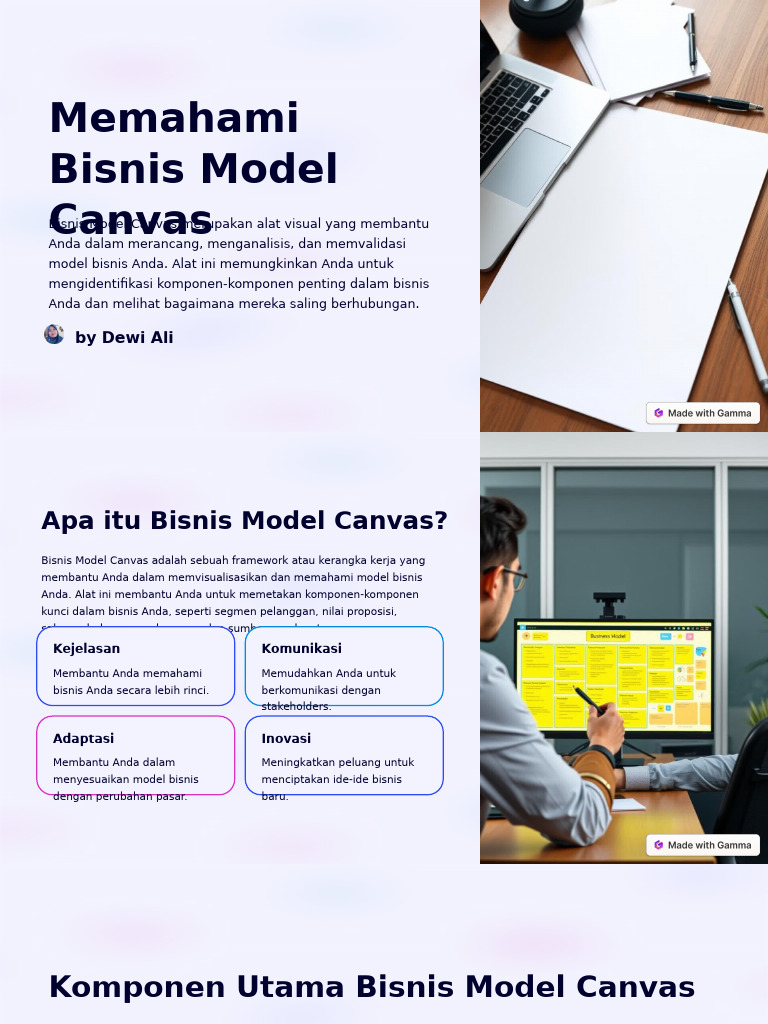 Memahami Bisnis Model Canvas | PDF