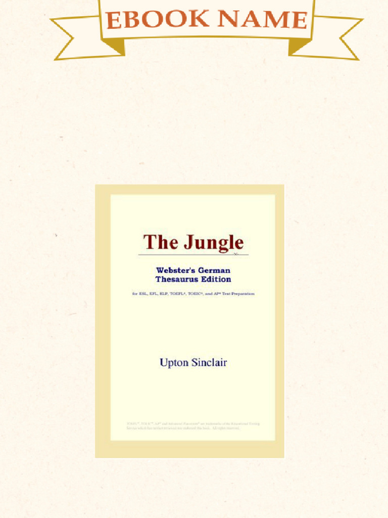 The Jungle Webster S German Thesaurus Edition Upton Sinclair Download ...