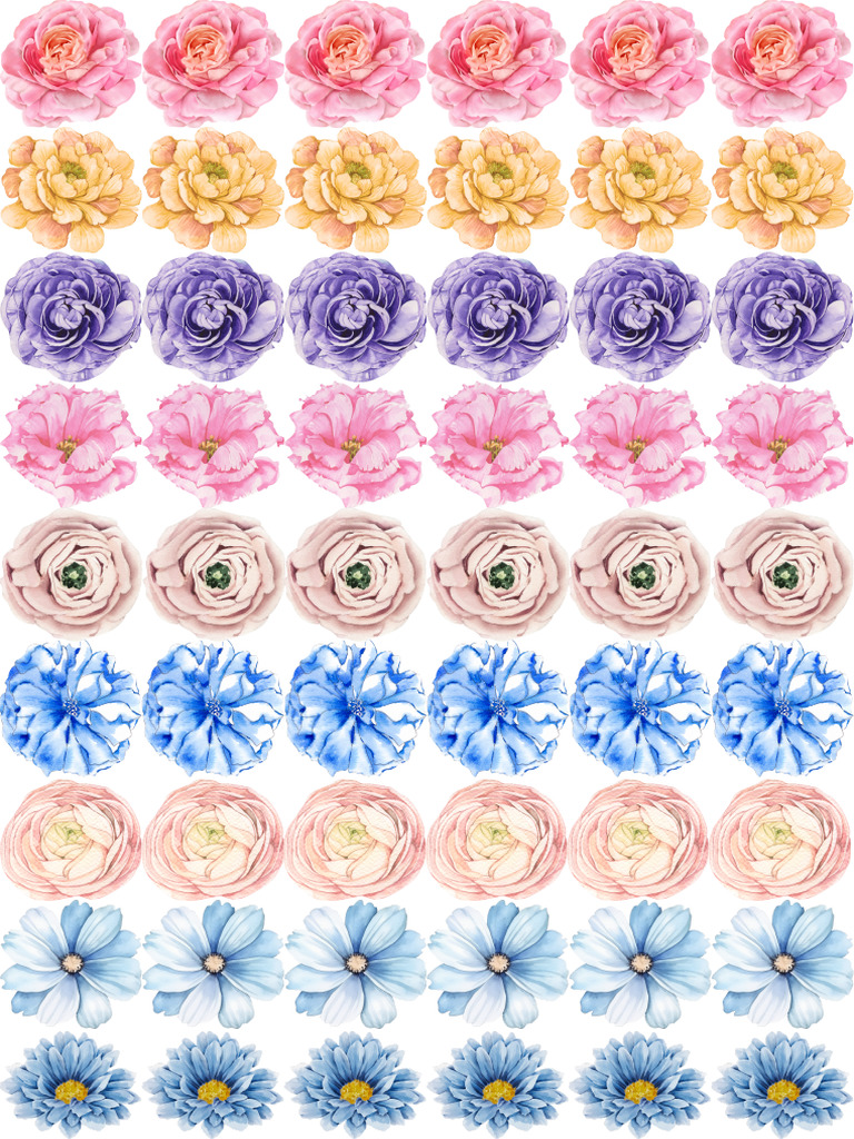 Mirrokote Sticker No.4 - Flowers | PDF