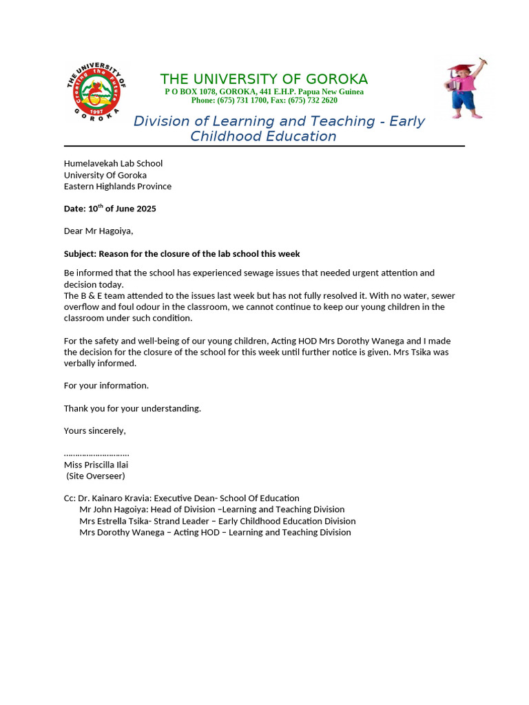 School Closure | PDF