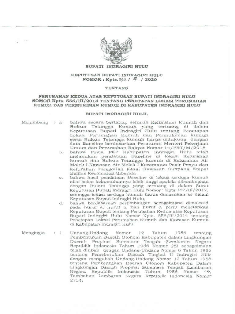 SK Kumuh Kab. Indragiri Hulu 2020 | PDF
