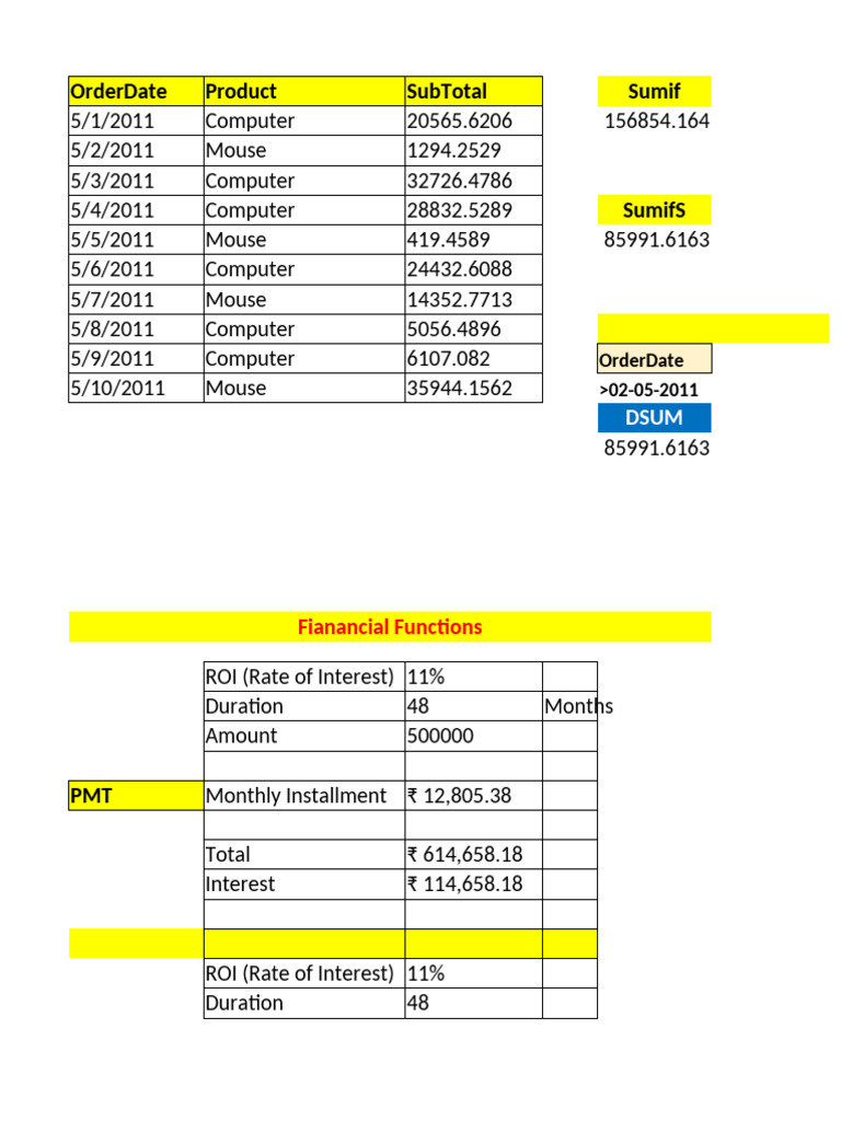 Advance Excel Exercise-2 | PDF