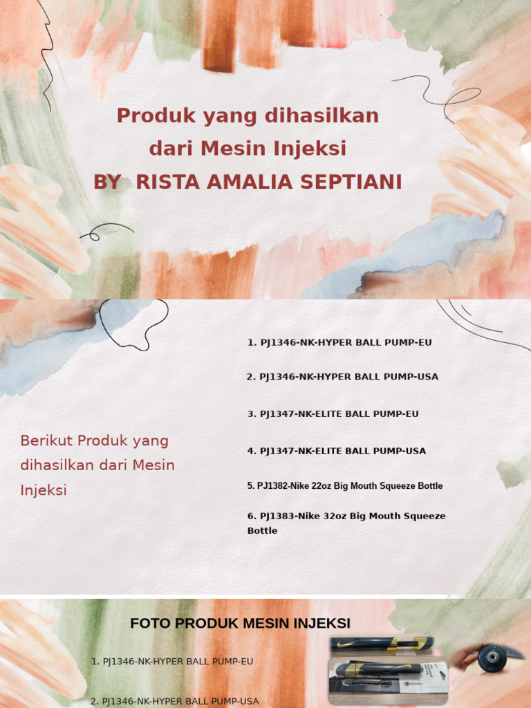 Produk Dari Mesin Injeksi | PDF