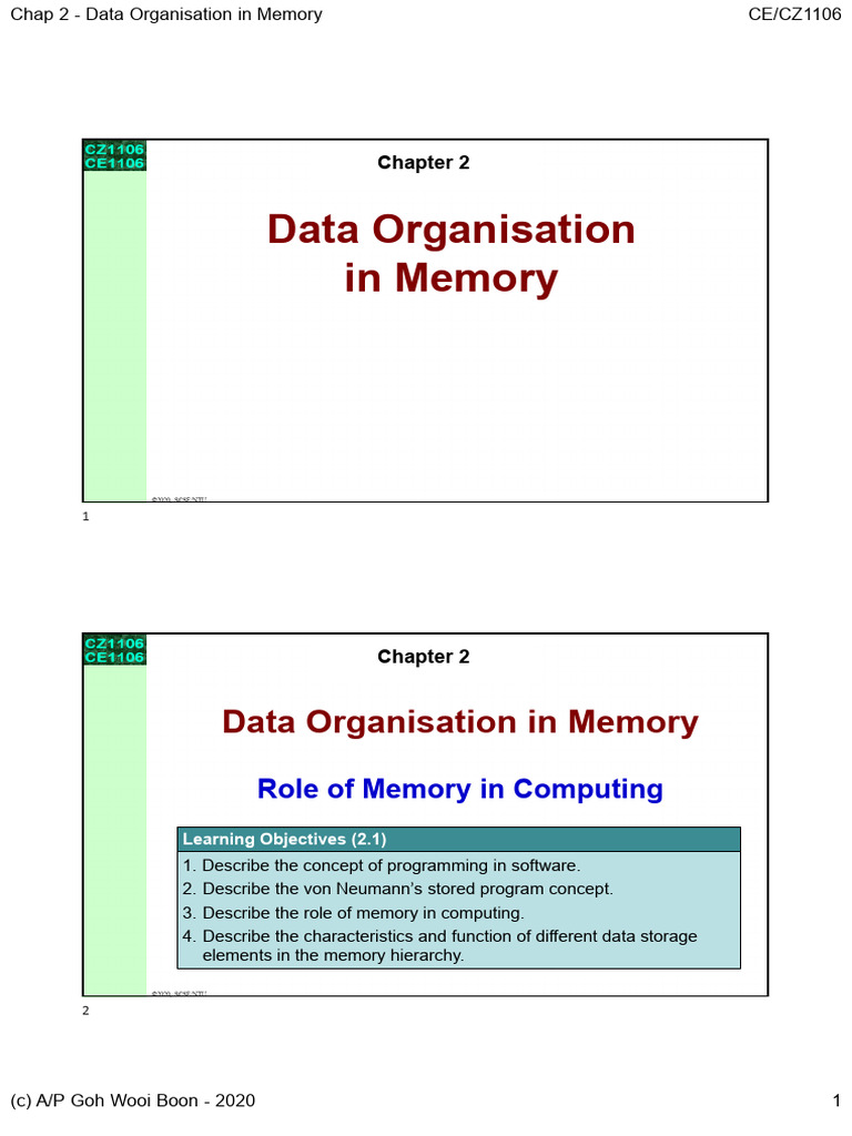 Microsoft PowerPoint - Lecture Handout-Chapter 02 | PDF | Pointer ...