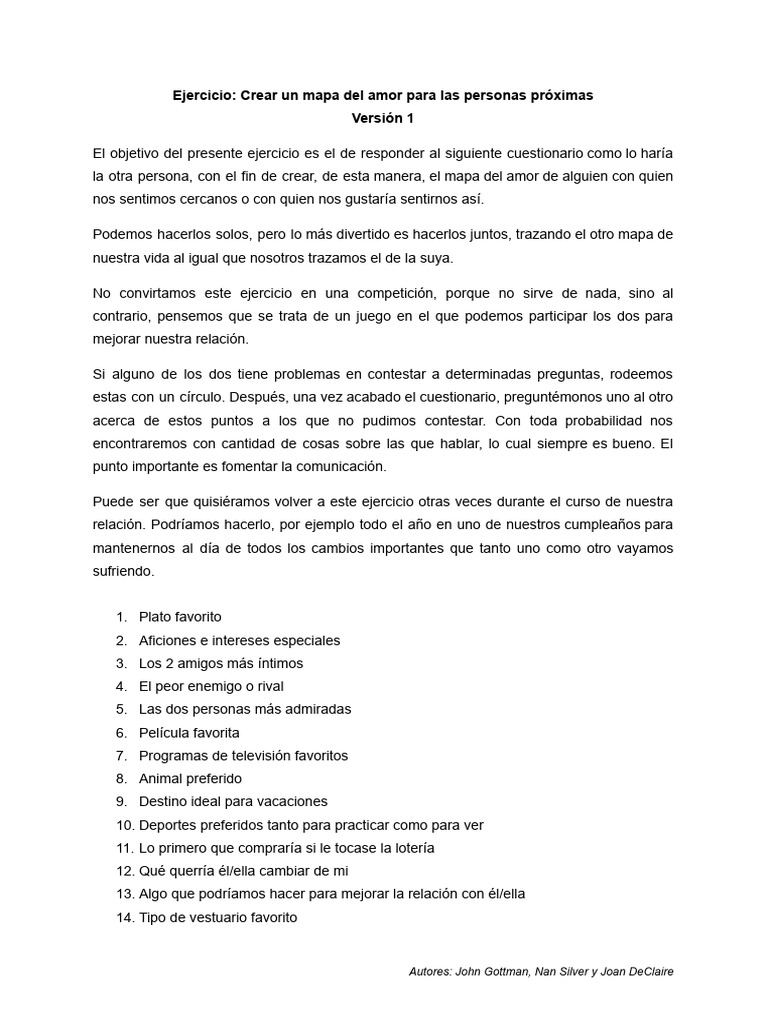 Mapas de Amor - John Gottman | PDF | Amor
