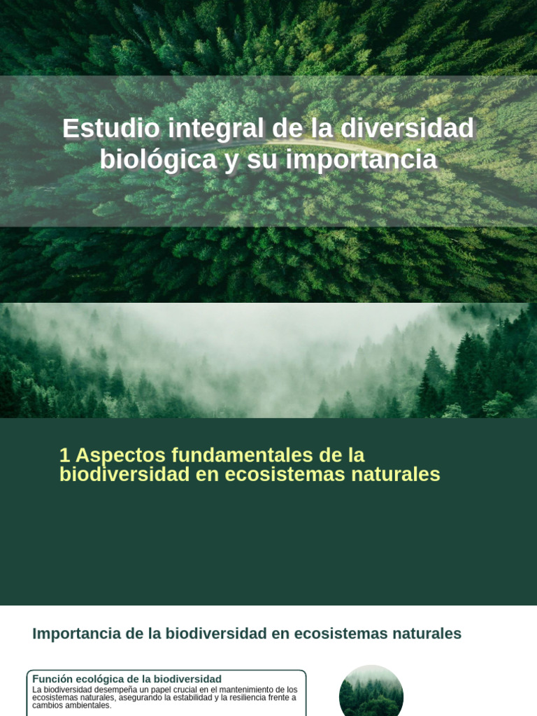 Diversidad Biológica | PDF | Biodiversidad | Movimiento conservacionista