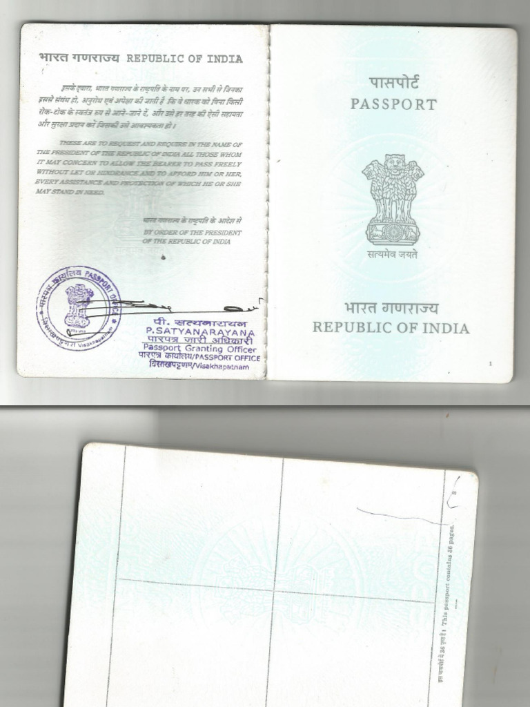 Republic of India Passport | PDF