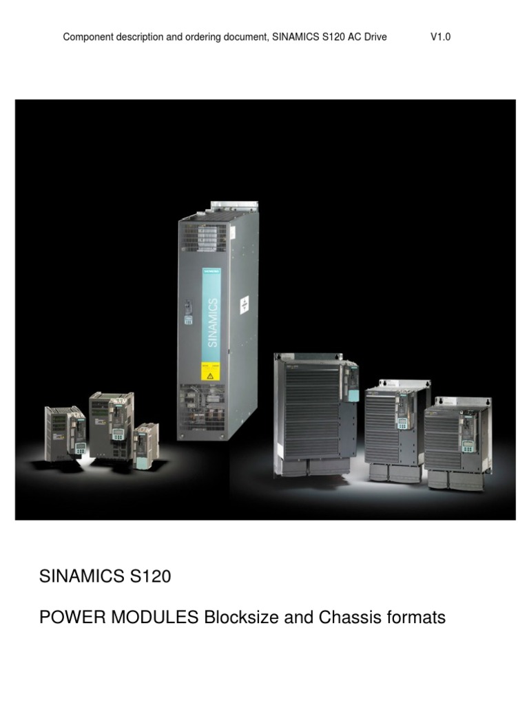 SINAMICS S120 POWER MODULES Blocksize and Chassis Formats Www ...