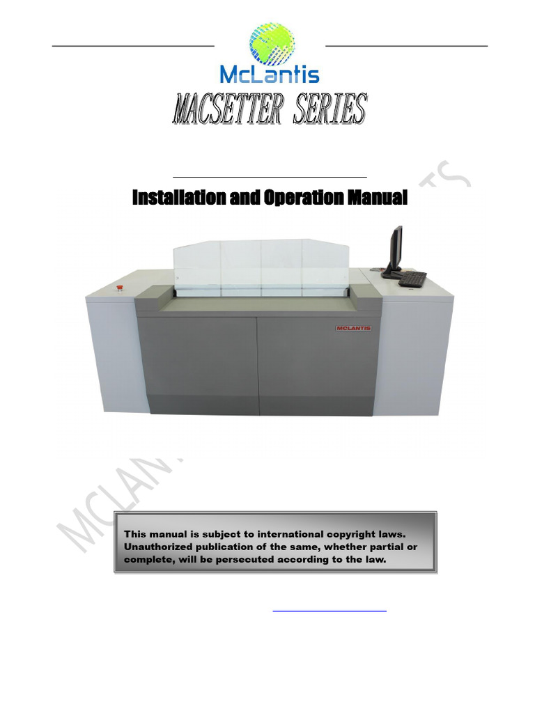 CTP/CTCP Plate Setter Manual | PDF | Electrical Connector | Computer ...