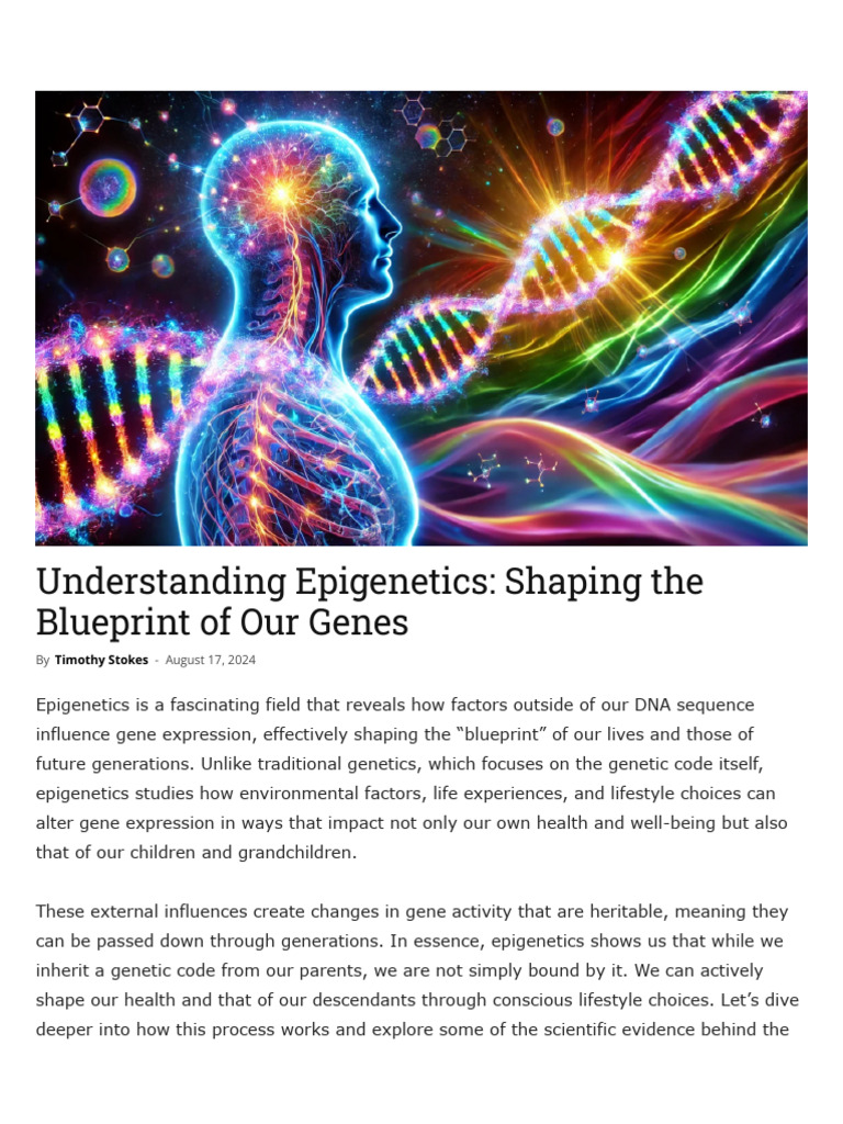 Understanding Epigenetics and Health | PDF | Epigenetics | Genetics