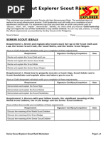 Senior Scout Membership Badge Guide | PDF | Scouting | Boy Scouts Of ...