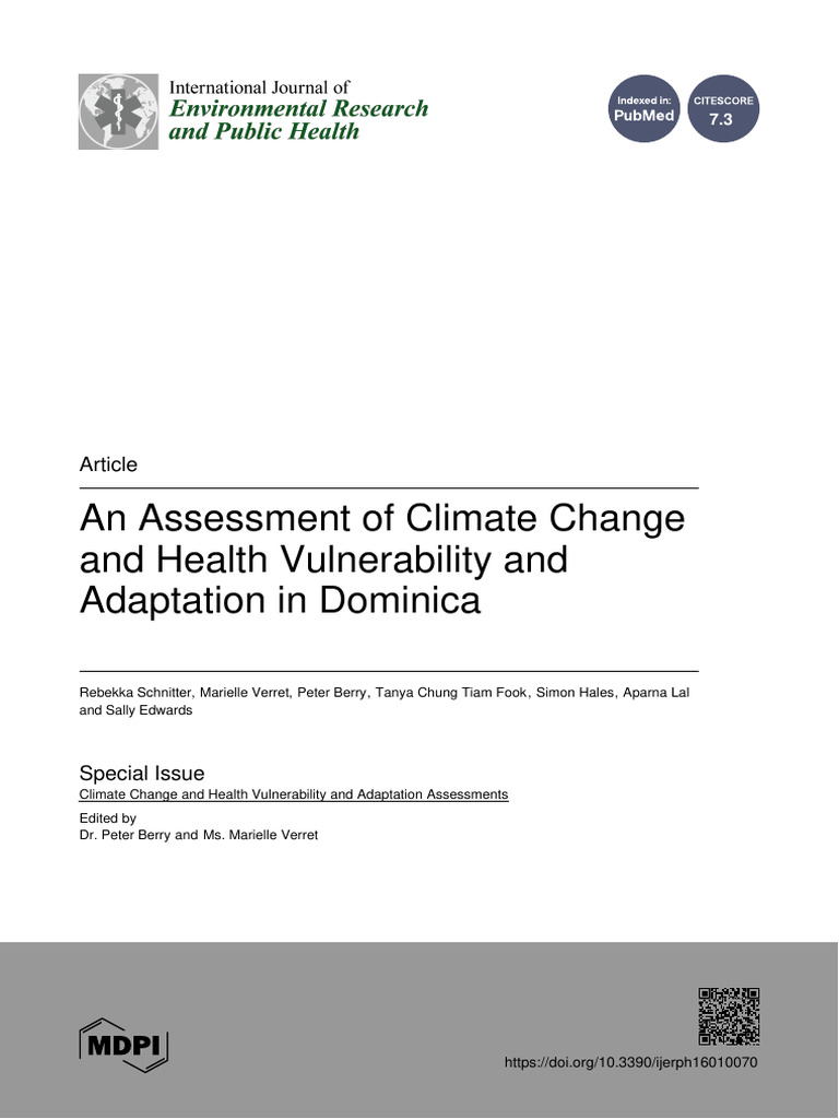 Environmental Change and Health Case Study 1 | PDF | Climate Change ...