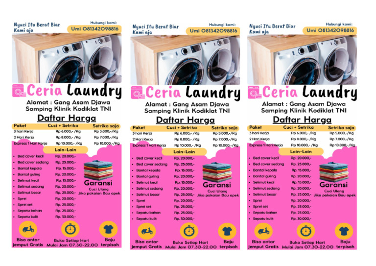 Brosur Laundry | PDF