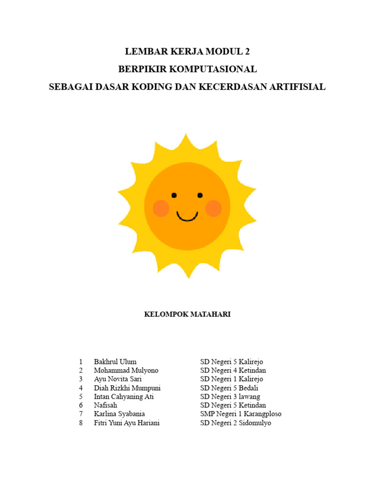 Lembar Kerja Modul 2 | PDF