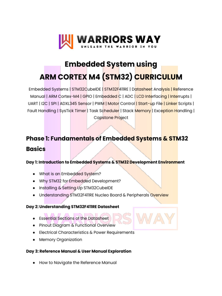 Updated ESD ARM Cortex Tamil Master Class Agenda | PDF | Embedded System | Scheduling (Computing)