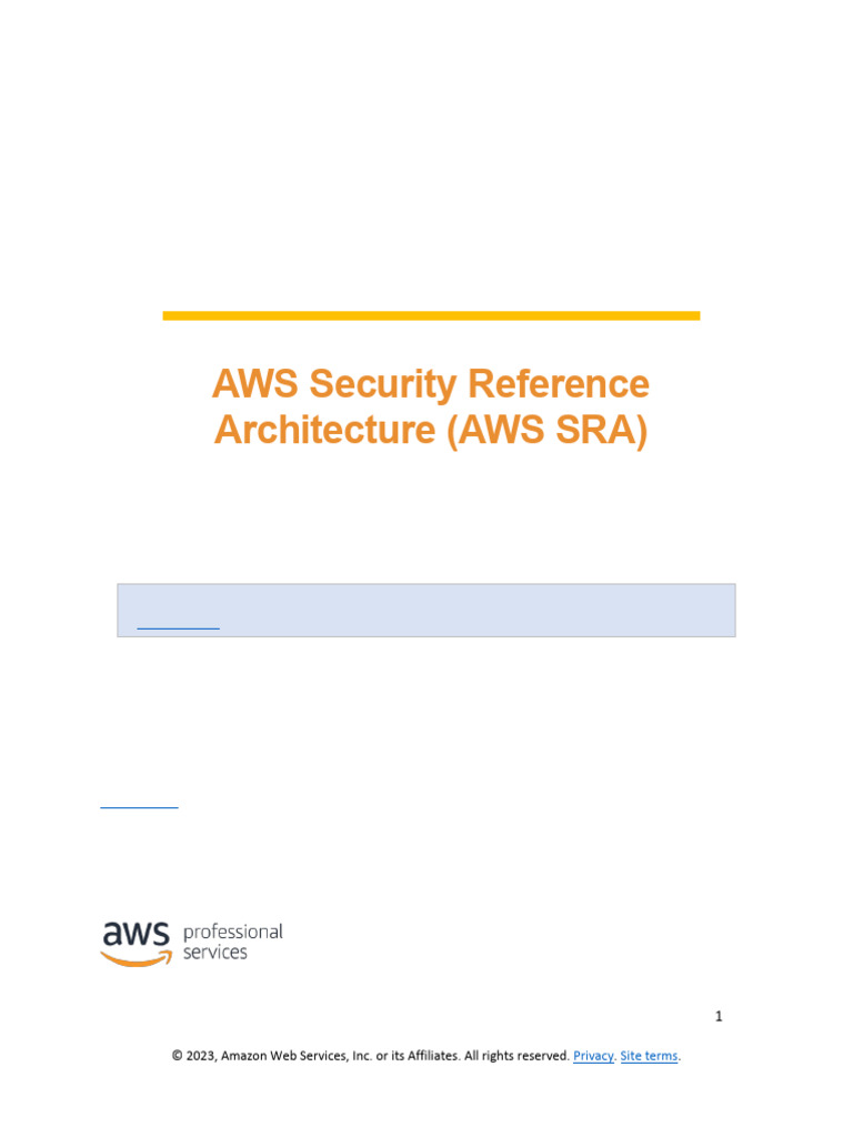 AWS Security Reference Architecture 1676247225 | PDF | Computer ...