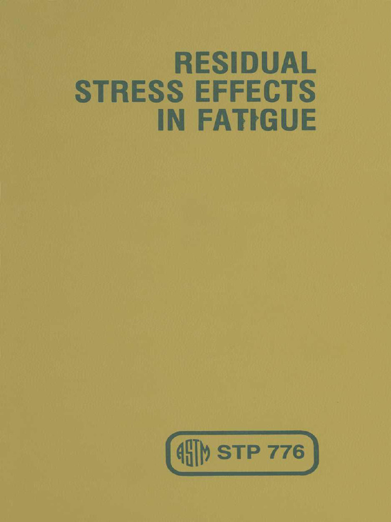 STP 776-1982 | PDF | Fatigue (Material) | Fracture