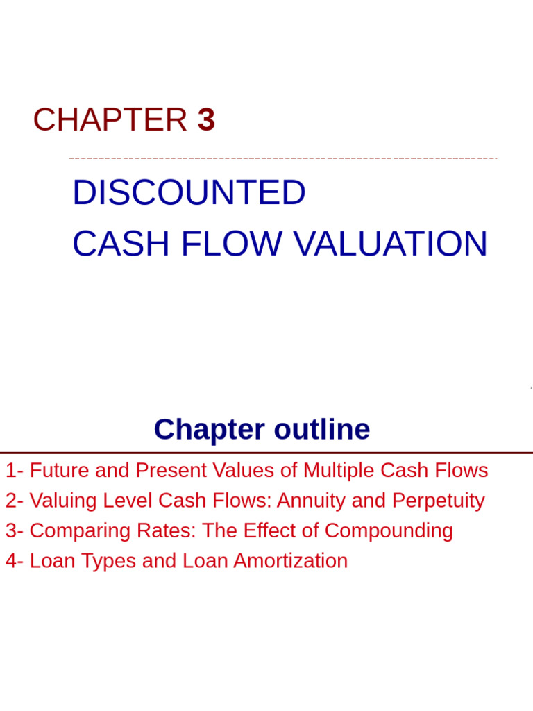 Discounted Cash Flow Valuation Guide | PDF | Present Value | Annual ...