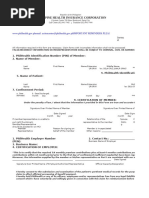 pHILHEALTH cLAIM sIGNATURE fORM | PDF | Consent | Employment