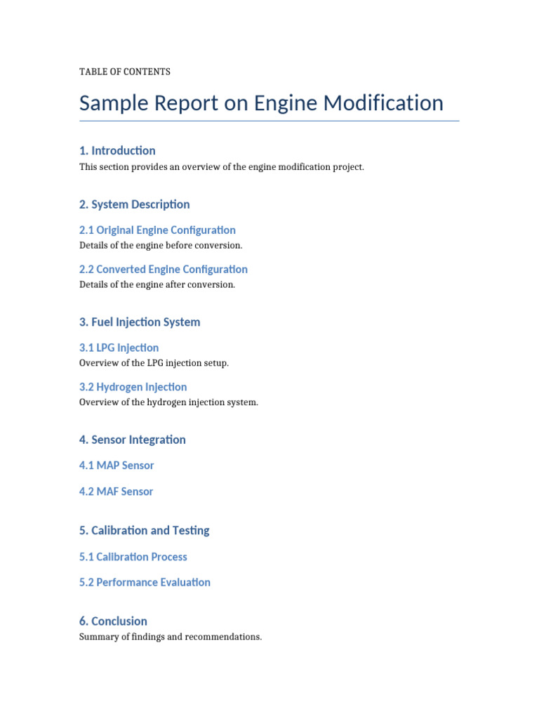 Sample TOC List Figures Tables | PDF