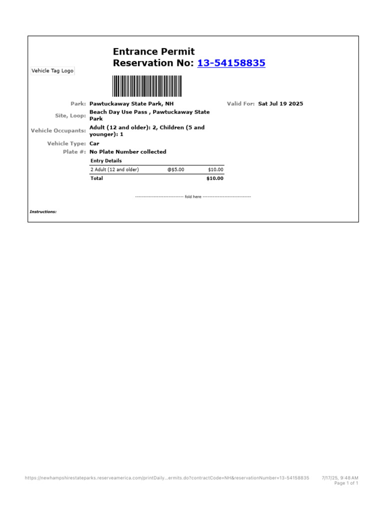 Permit - Vehicle Tags | PDF