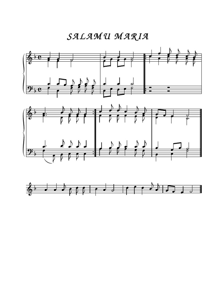 293b8 Salamu Maria | PDF