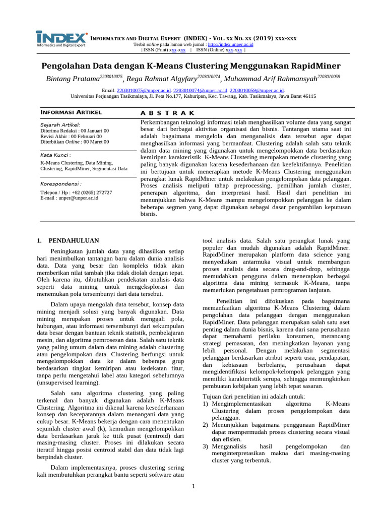 Jurnal Uas Data Mining | PDF