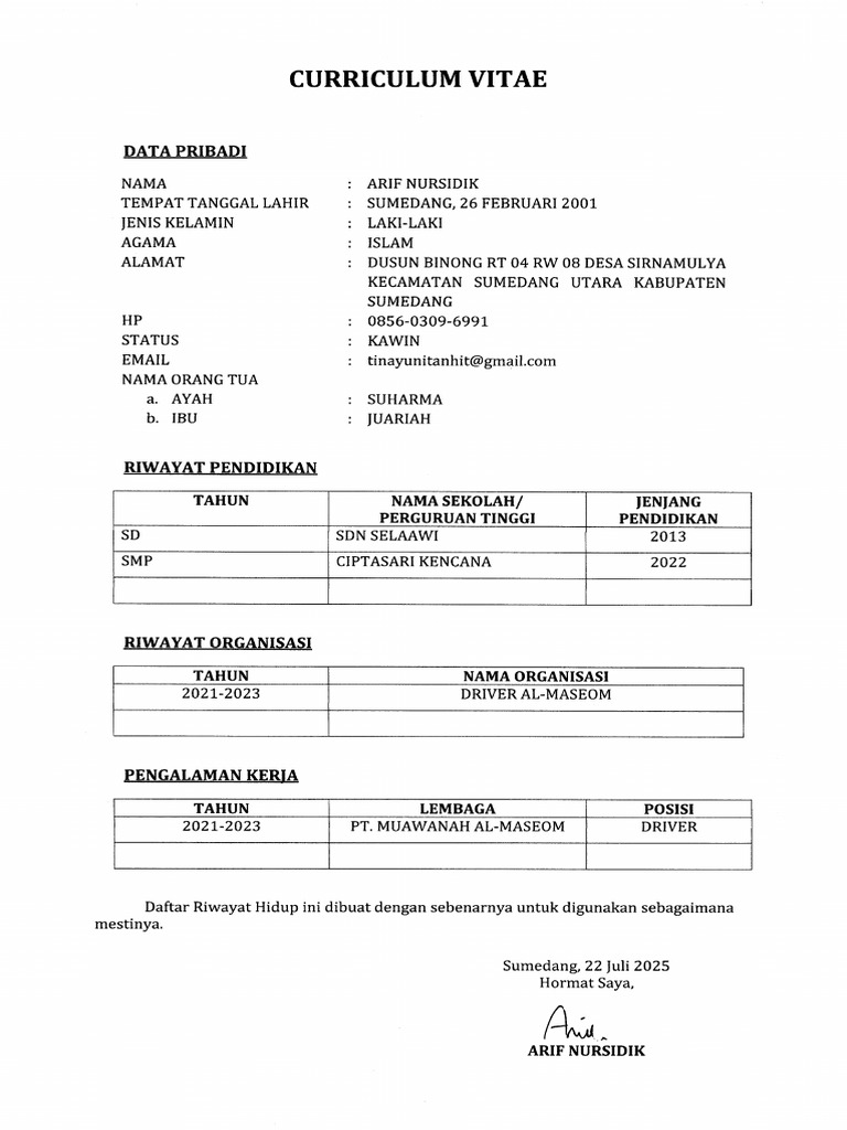 Curriculum Vitae | PDF
