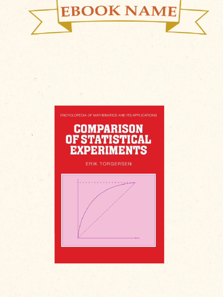 Comparison of Statistical Experiments 1st Edition Erik Torgersen PDF ...