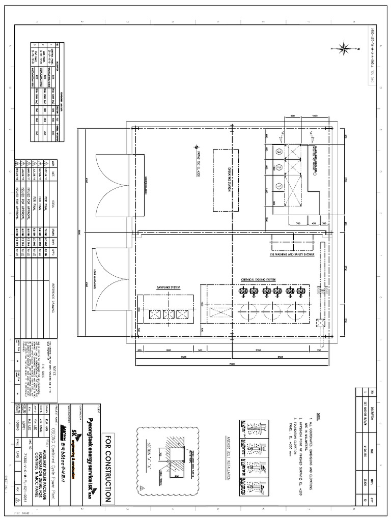 71300-V-C-M-PL-021-0051 Foundation Detail DWG For Control Panel | PDF