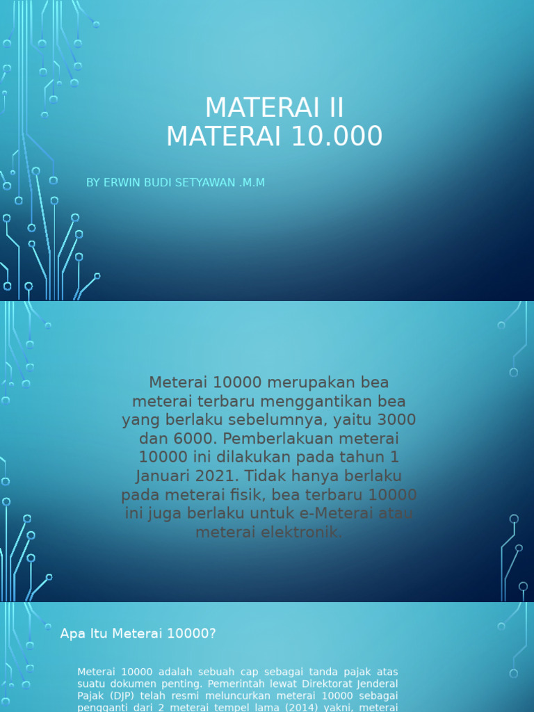 Materai II | PDF