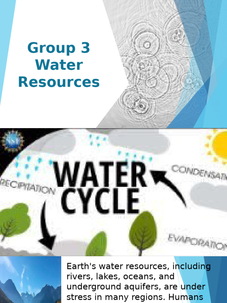 Importance of Earth's Water Resources | PDF | Water | Water Cycle