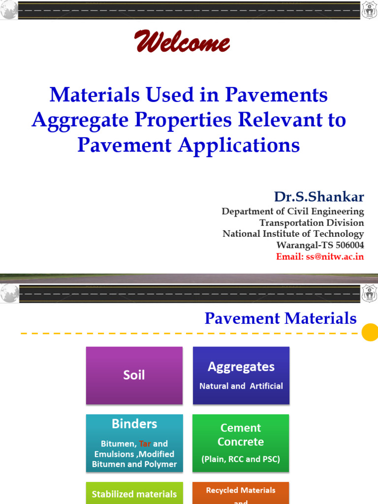 Lecture 03 - Materials Aggregates | PDF | Construction Aggregate | Road ...