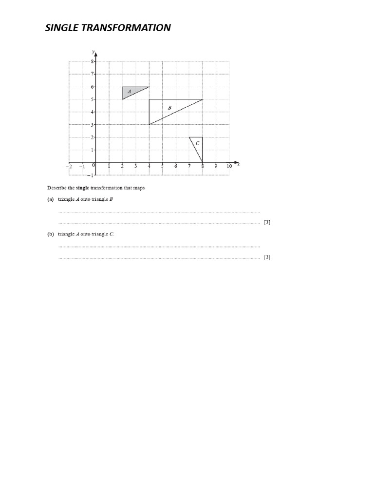 Single Transformation | PDF