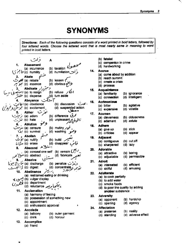 Carvan Synonym Antonyms | PDF